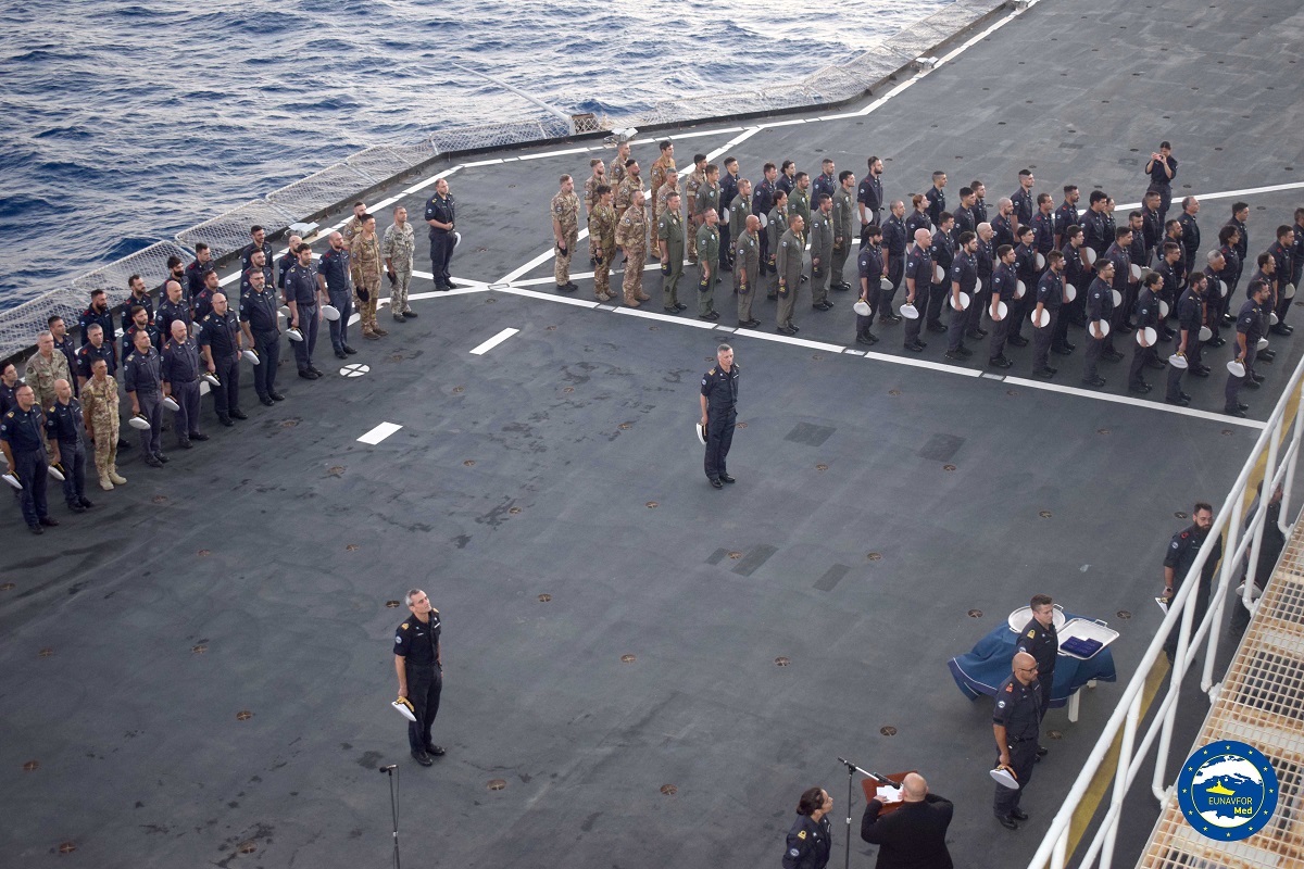 Operation EUNAVFOR MED IRINI: new flagship from the Italian Navy ...
