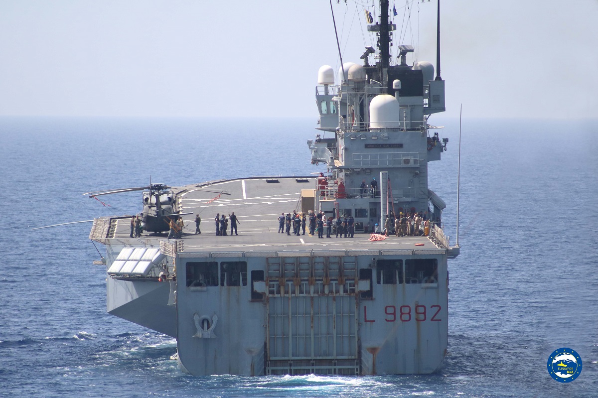 Operation EUNAVFOR MED IRINI: new flagship from the Italian Navy ...