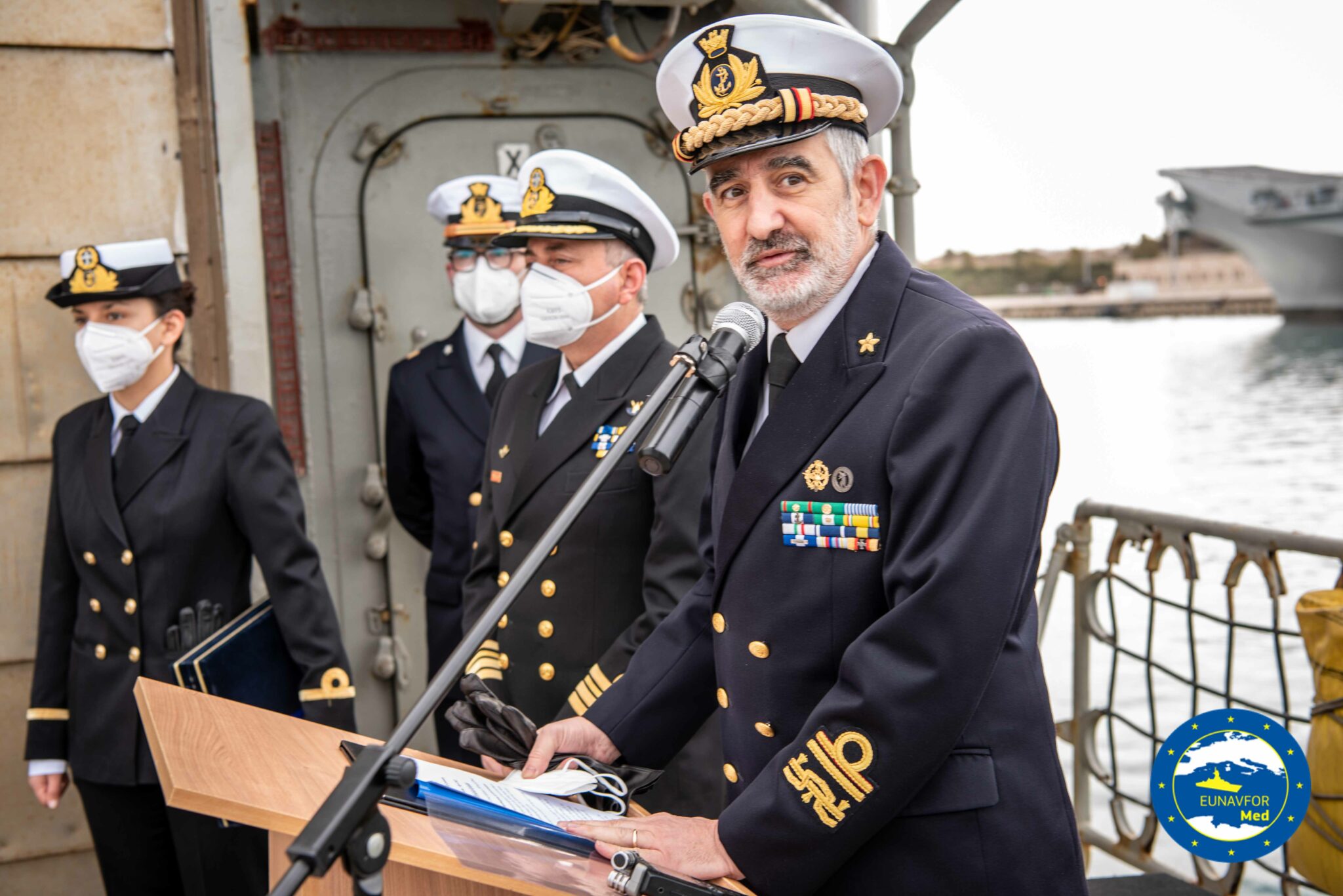 Operation EUNAVFOR MED IRINI: new Force Commander and Flagship from the ...