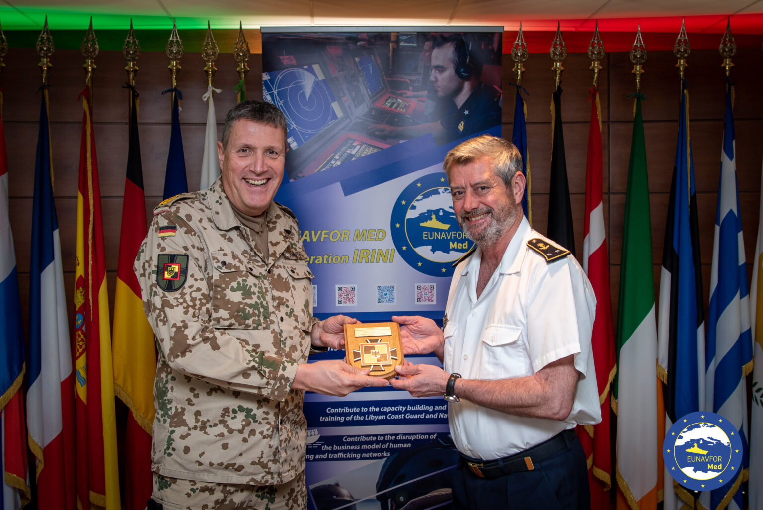 German Deputy Chief of Defense visited IRINI OHQ - Operation Irini