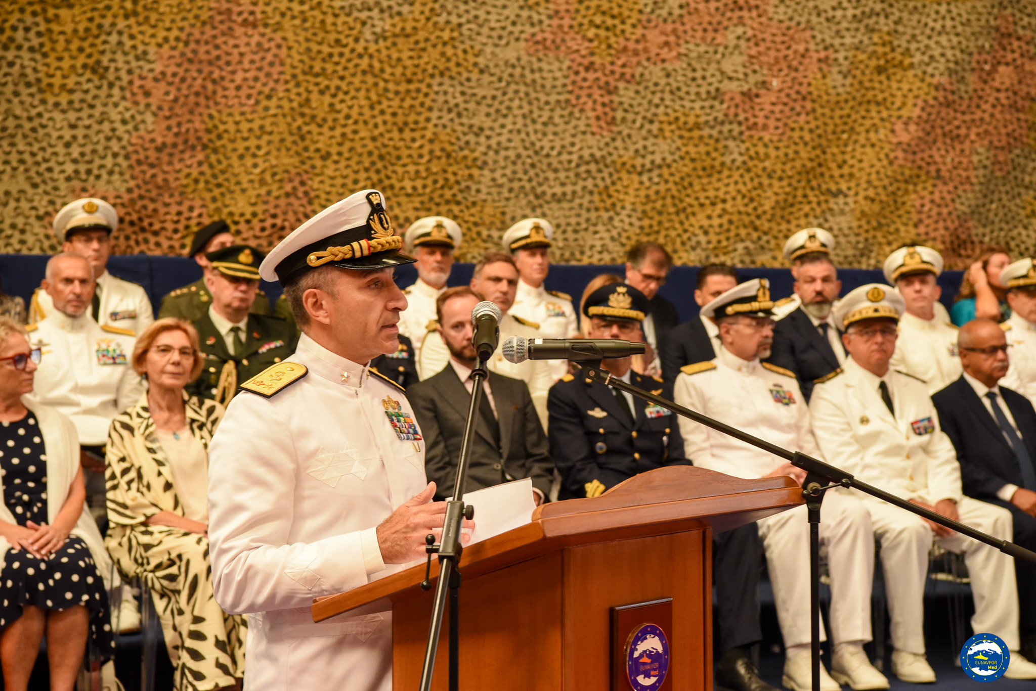 Change of Command at EUNAVFOR MED IRINI: Rear Admiral Valentino RINALDI hands over to Rear ...